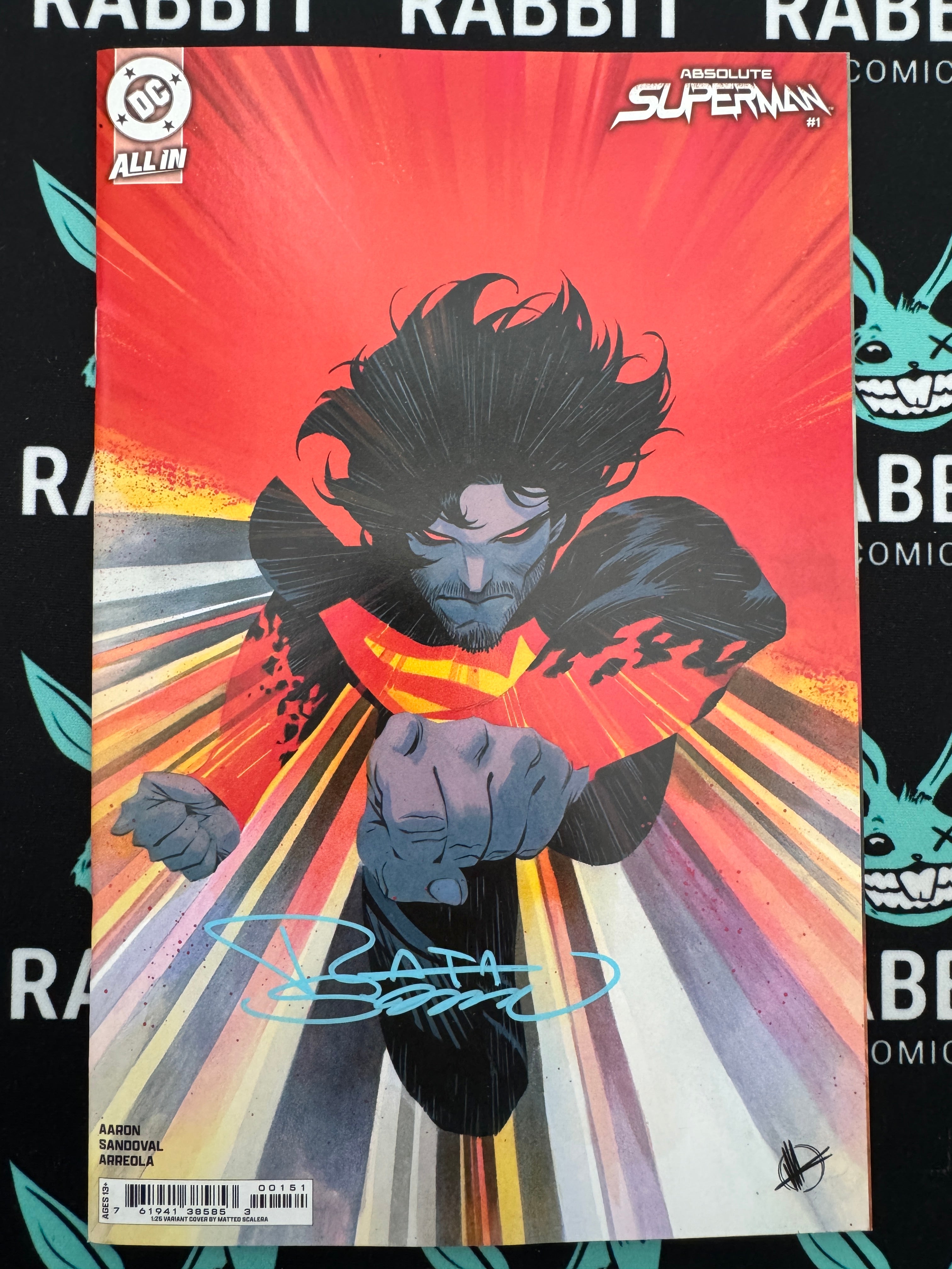 ABSOLUTE SUPERMAN #1 | 1:25 RATIO VARIANT | SIGNED BY RAFA SANDOVAL ...