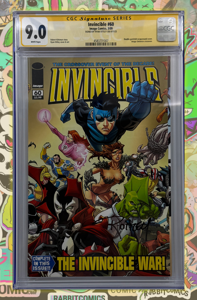 Invincible #60 | INVINCIBLE WAR! | Signed by Ryan Ottley | CGC SS 9.0 ...