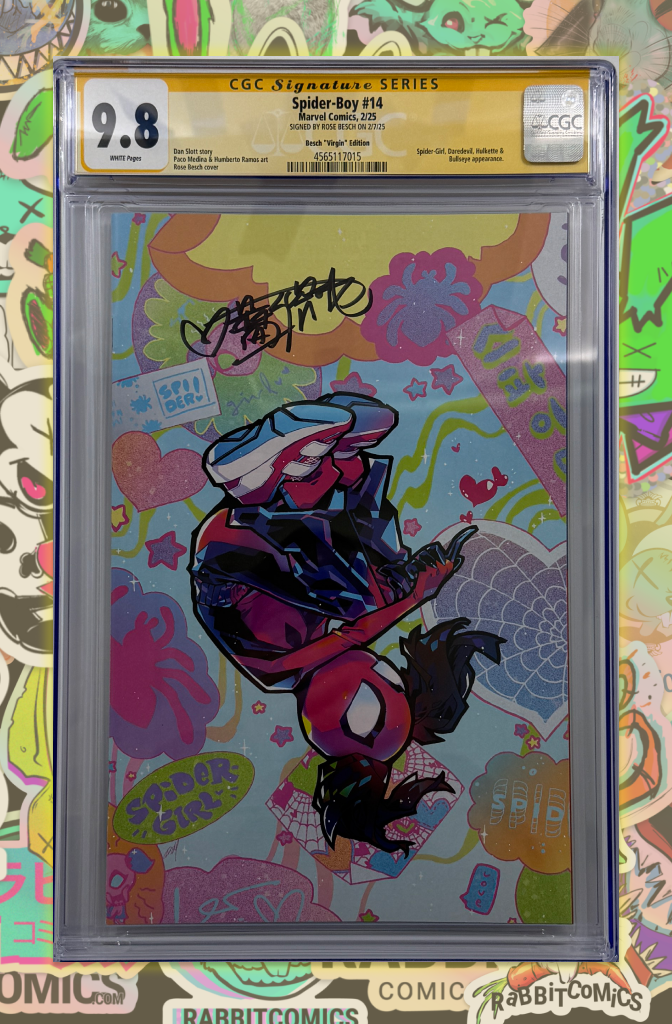 SPIDER-BOY #14 | ROSE BESCH 1:50 RATIO VARIANT | CGC SS 9.8 – Rabbit Comics