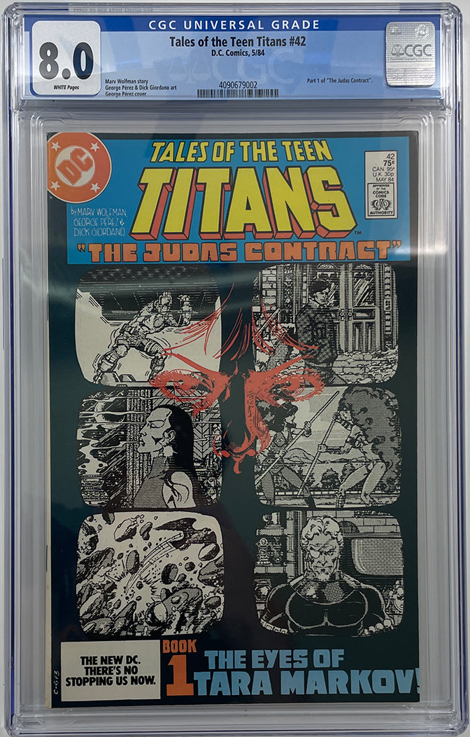 Tales of Teen Titans #42 | Part 1 of The Judas Contract | CGC 8.0 ...